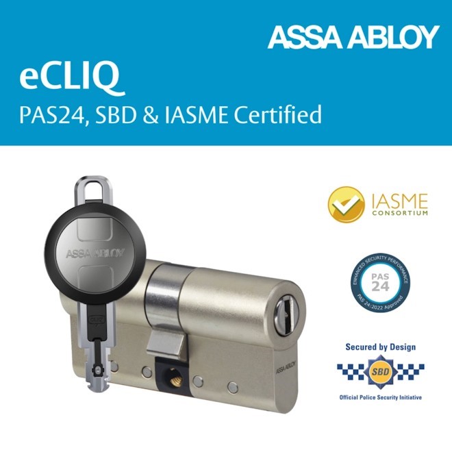 ASSA ABLOY eCLIQ Achieves UK Gold Standard for Retrofit PAS24 Doorsets | ABLOY for Trust